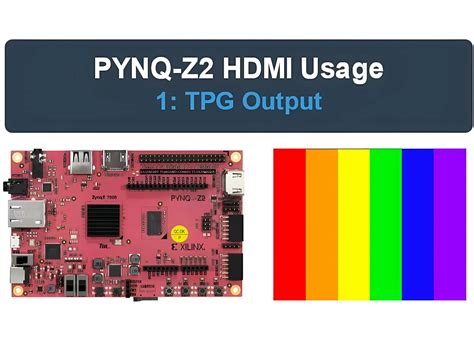 pynq z2 hdmi usage 1 tpg output