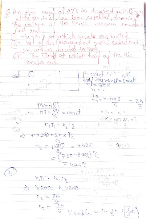 Problem On Ideal Gass LECTURE NOTES FROM RESONANCE KOTA BY AKJ SIR FOR JEE MAIN AND ADVANCED
