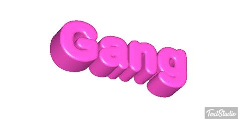 Gang Word Animated  Logo Designs