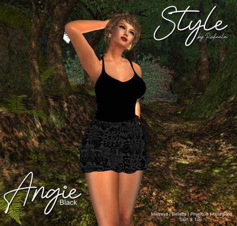 Second Life Marketplace Style With Rafaela Angie Set Black