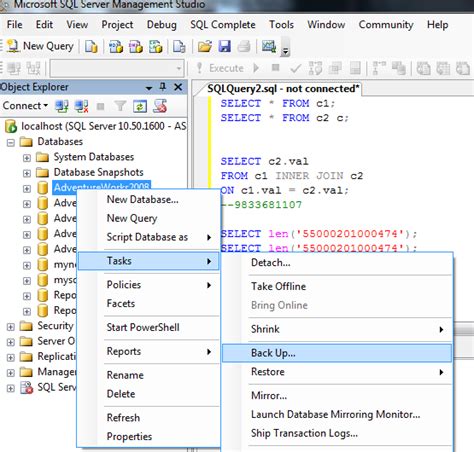 Sql Saving My Database Stack Overflow