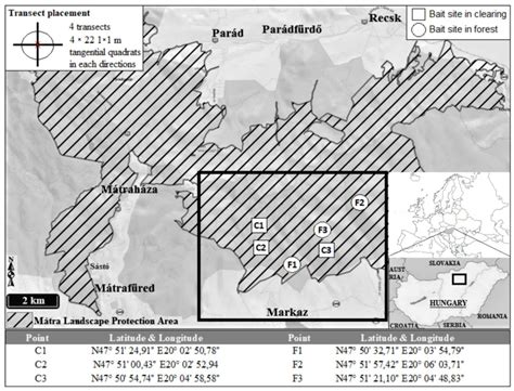 Arrangement Of The Survey With The Map And Gps Coordinates Of The Download Scientific Diagram
