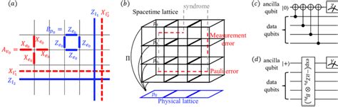 A Toric Code Defined On 2 D Periodic Lattice Physical Qubits Stay On Download Scientific