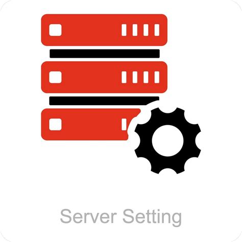 Server Setting And Server Icon Concept 40191760 Vector Art At Vecteezy