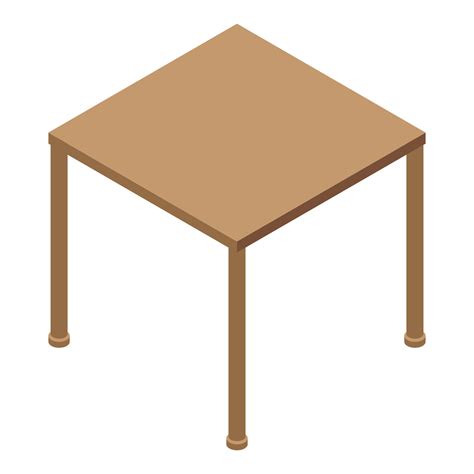 Square Table Icon Isometric Style 15847095 Vector Art At Vecteezy