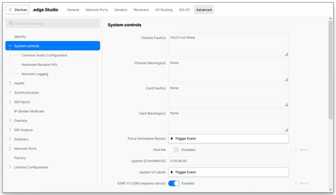 Edge Advanced System Controls