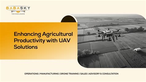 Enhancing Agricultural Productivity With Uav Solutions