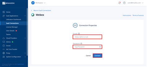 Webex Integration Binadox