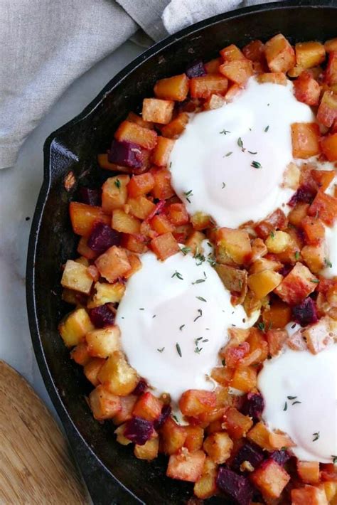 Root Vegetable Hash With Eggs Its A Veg World After All®