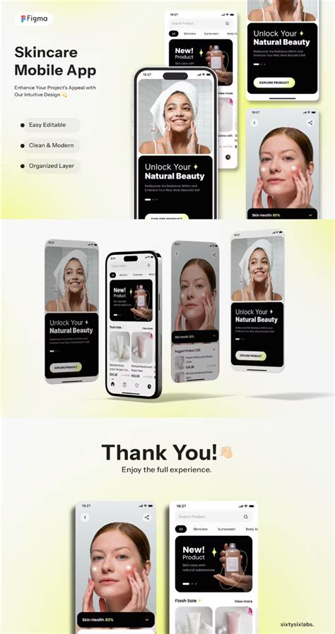 Skincare Mobile App User Interface App User Interface Skincare