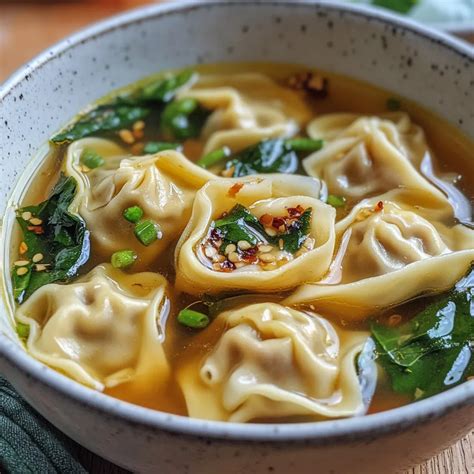 Easy Homemade Wonton Soup