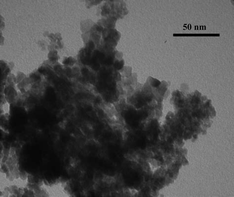 Tem Micrograph Of The Cross Section Of An Aggregate Of Ce 0 6 Cu 0 4 O