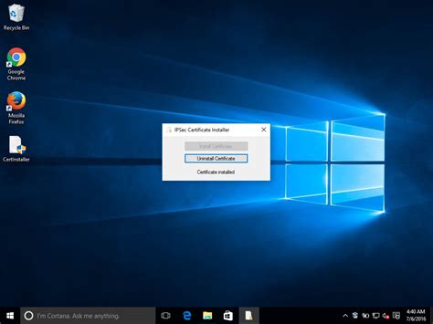 Configuring IPsec IKEv In Windows Perfect Privacy