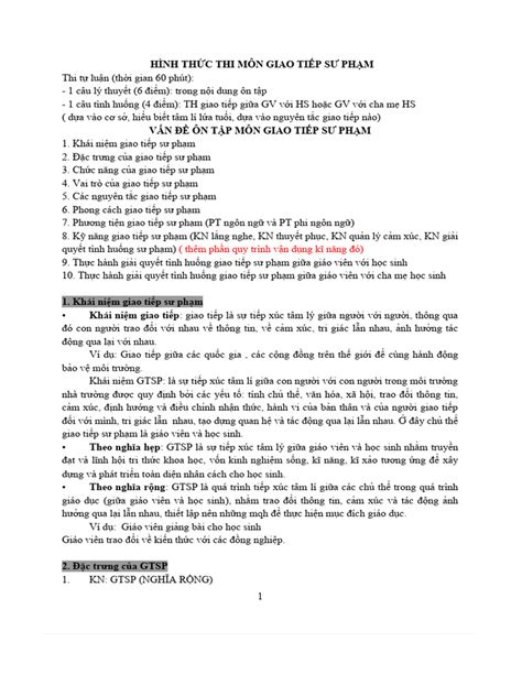 Hinh Thuc Thi Mon Giao Tiep Su Pham Giao Tiep Su Pham Dai Hoc Su Pham