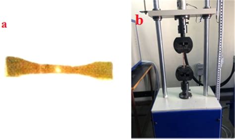A Tensile Test Specimen Sample Figure B Tensile Test Specimen Download Scientific Diagram