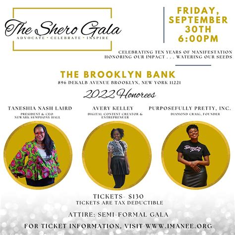 Imanee Shero Gala The Brooklyn Bank September 30 2022