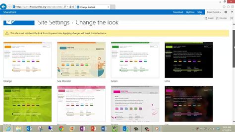 Sharepoint 2013 Look And Feel Youtube