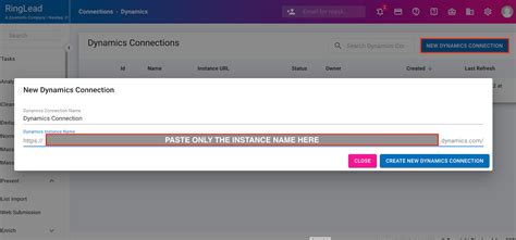 How To Create A Dynamics Connection In Ringlead