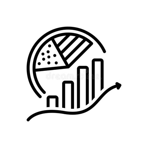 Black Line Icon For Statistical Model Analysis And Data Stock Vector Illustration Of Vector