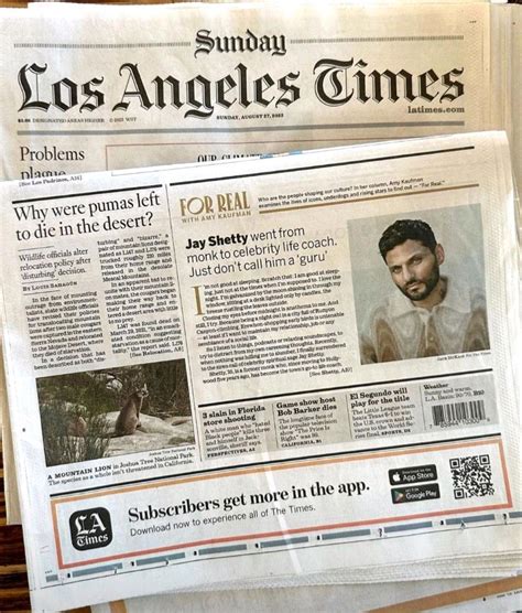Tharini Kumar On Linkedin Media Ad Positivevibes Losangelestimes