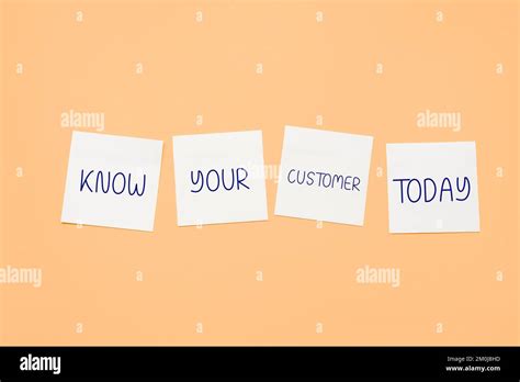 Writing Displaying Text Know Your Customer Business Concept Marketing