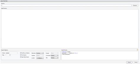 Procedure Importing A CSV File With R Studio Kremowka