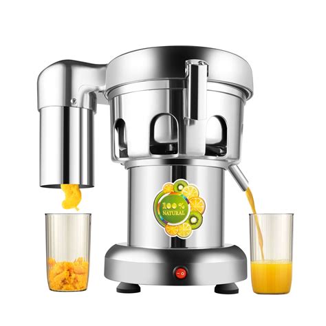 Miumaeov Commercial Electric Centrifugal Juice Maker 110v Silver