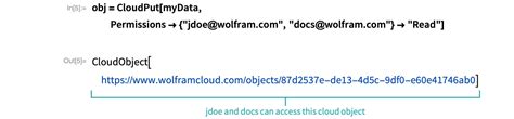 Set A Cloud Objects Permissions—wolfram Documentation