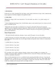 Design Simulation Of 4 Bit Adder Circuit Lab5 Guide Course Hero