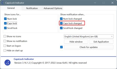How To Enable Or Disable Caps Lock On Screen Display Indicator In Windows