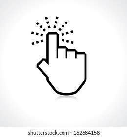 Click Hand Icon Pointer Vector Eps8 Stock Vector Royalty Free