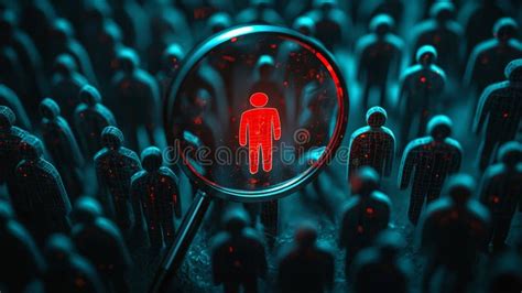 Employee Search Magnifying Talent In 3d Generative Ai Stock Illustration Illustration Of