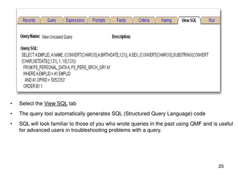 Ppt Introduction To Peoplesoft Query Powerpoint Presentation Free Download Id 5593723