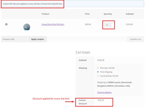 How To Offer A 50 Discount On Every Third Purchase Of Product A In