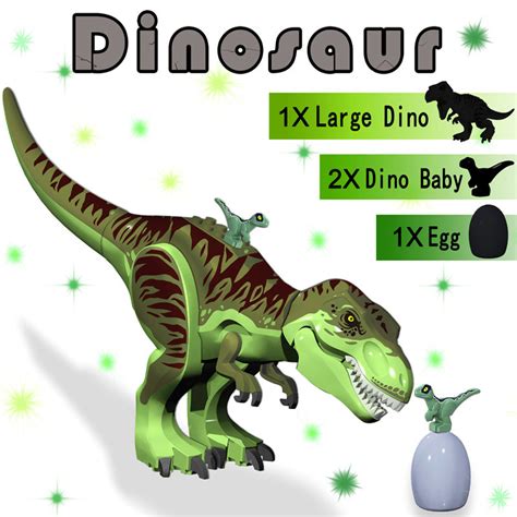 ตัวต่อไดโนเสาร์ ทีเร็ค สไปโน Triceratops Indominus Rex Giganotosaurus T