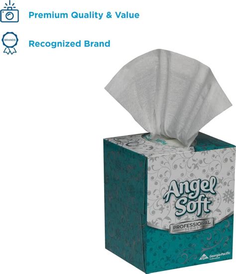 Angel Soft Professional Series 2 Ply Facial Tissue By Gp Pro Cube Box