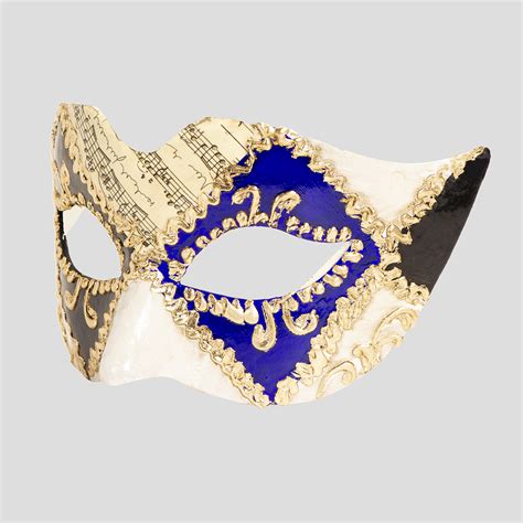 Colombina Musica Venezianische Maske In Papier Mache