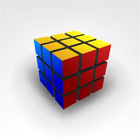 rubic cube 3d vector illustration 24799212 vector art at vecteezy