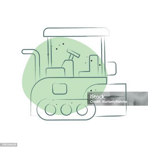 아이콘 아스팔트 포장기 건설 차량 기호와 관련이 있습니다 색상 별점 스타일 심플한 디자인 편집 가능 간단한 일러스트레이션 개체 그룹에 대한 스톡 벡터 아트 및 기타 이미지