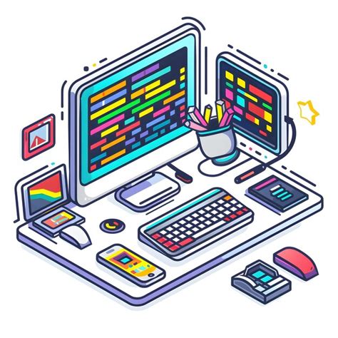 3d Flat Icon Programming Code Analytics Symbol Coding Ads Concept In