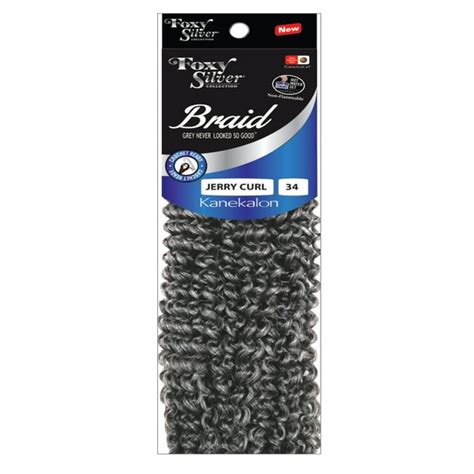Foxy Silver Foxy Braid Jerry Curl 12 Inch 1 Pack Synthetic