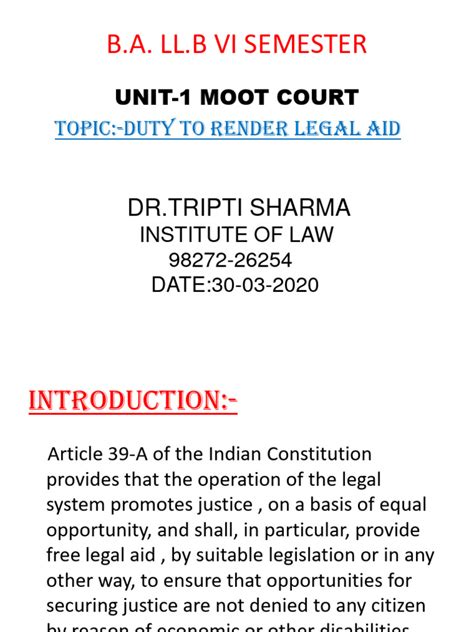 Duty To Render Legal Aid Pdf Legal Aid Lawyer