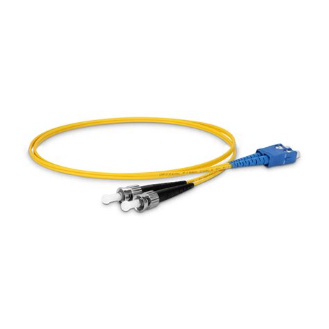 Sc Upc To St Upc Duplex Os2 20mm Lszh Fiber Optic Patch Cable 8m