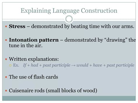 Teaching The Language System Ppt