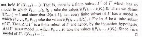 Logic Help Understanding The Proof Of The Compactness Theorem Mathematics Stack Exchange