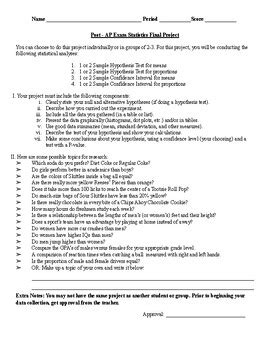 Post AP Statistics Exam Final Project About Inference Procedures And Testing