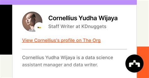 Cornellius Yudha Wijaya Staff Writer At Kdnuggets The Org