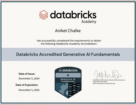 Aniket Chalke on LinkedIn: #generativeai #databricks #ai #machinelearning #datascience