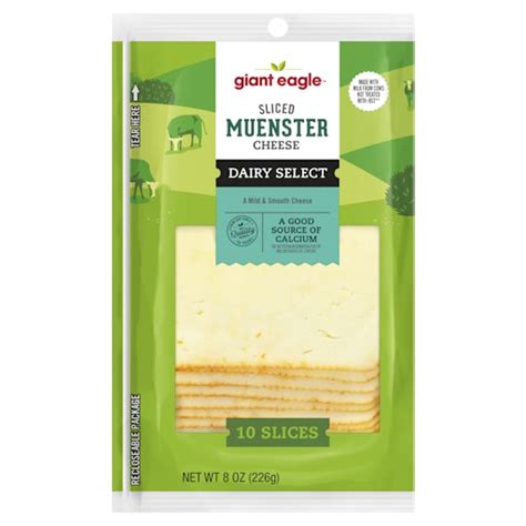 Giant Eagle Cheese Sliced Muenster Fig App