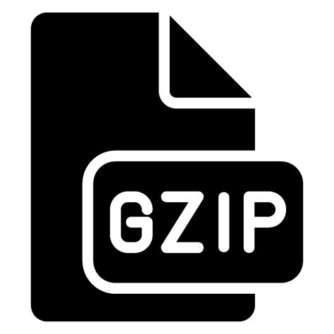 Gzip Glyph Icon Vector Art At Vecteezy